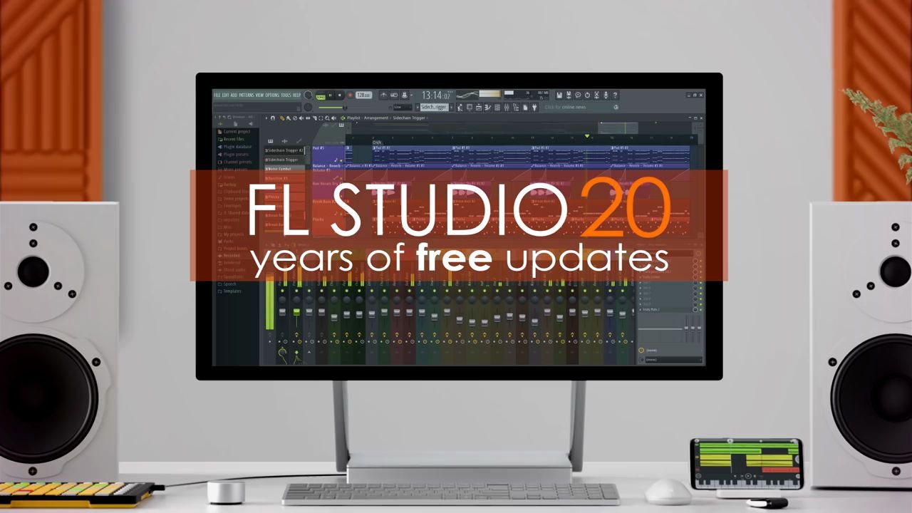 flstudio20 水果编曲混音录音 宿主软件 音乐制作软件