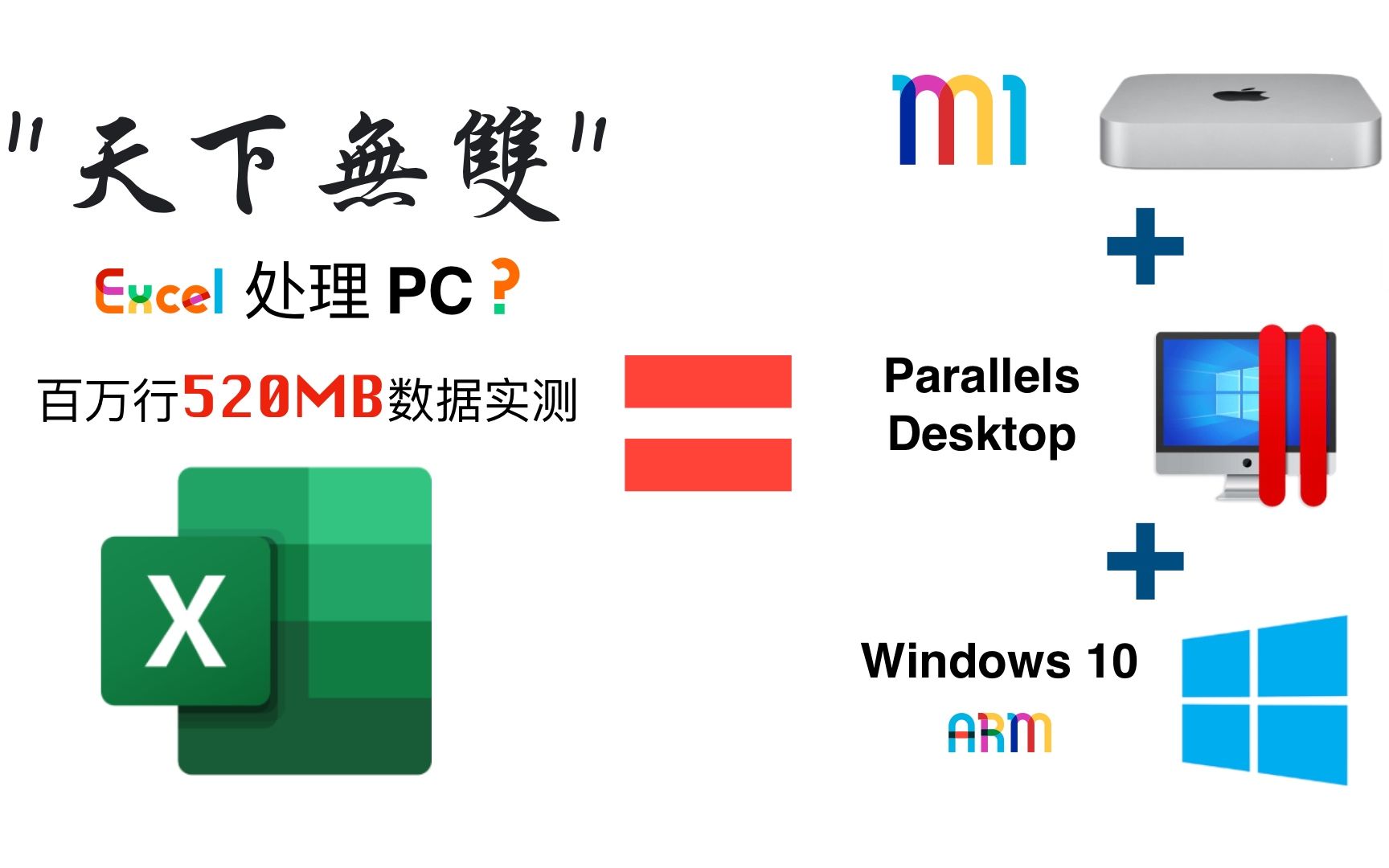 世界最强 Excel PC = M1 Mac + Parallels Desktop + Windows 10 ! 天下...