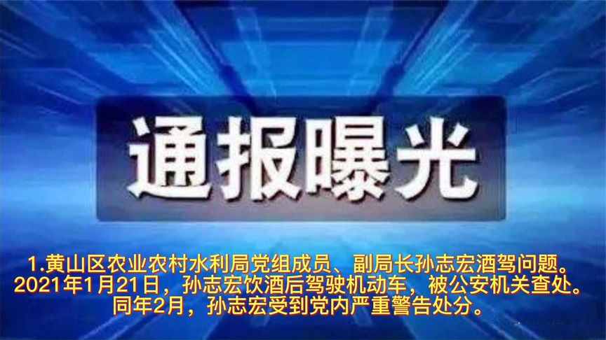 安徽7名公职人员酒驾被通报,包括副局长、教师、村党总支书记等