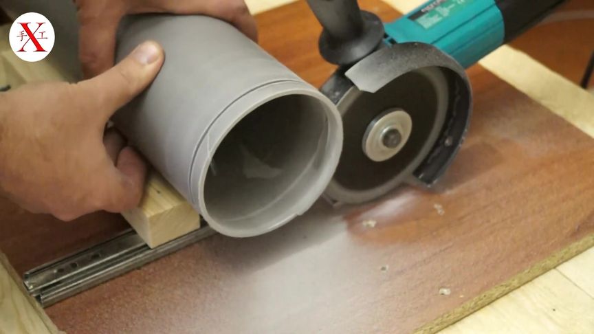 角磨机大圆管切割滑轨支架,大口径圆管切割滚动底座