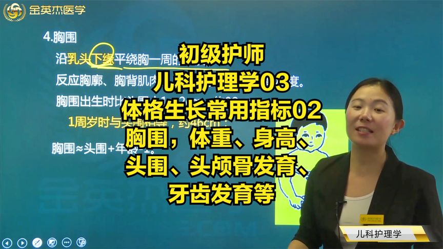 体格生长指标02胸围,体重、身高、头围、头颅骨发育、牙齿发育等