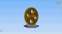 Inventor 蜗轮蜗杆3D动画