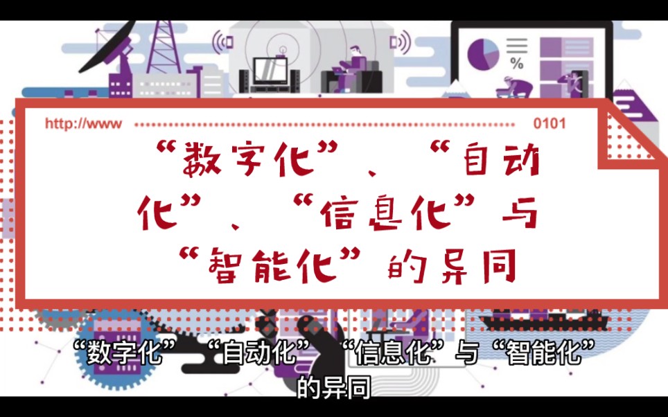 “数字化”、“自动化”、“信息化”与“智能化”的异同