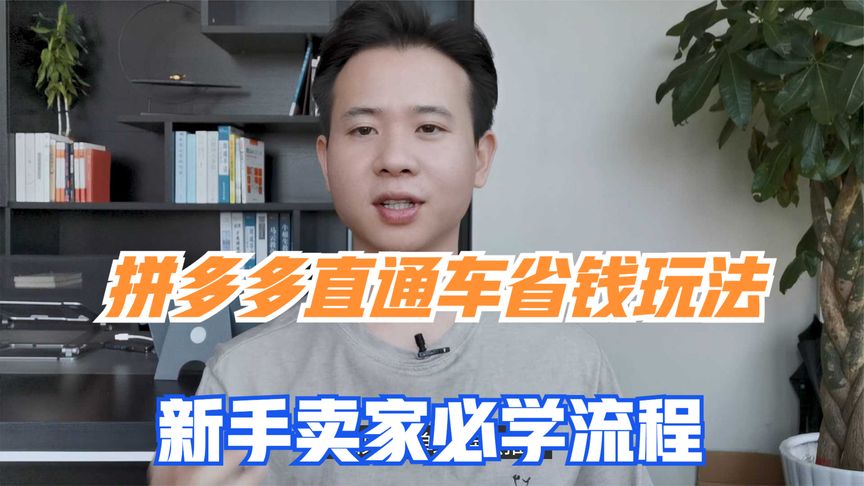 拼多多直通车省钱玩法,新手卖家必学流程,花钱少订单多
