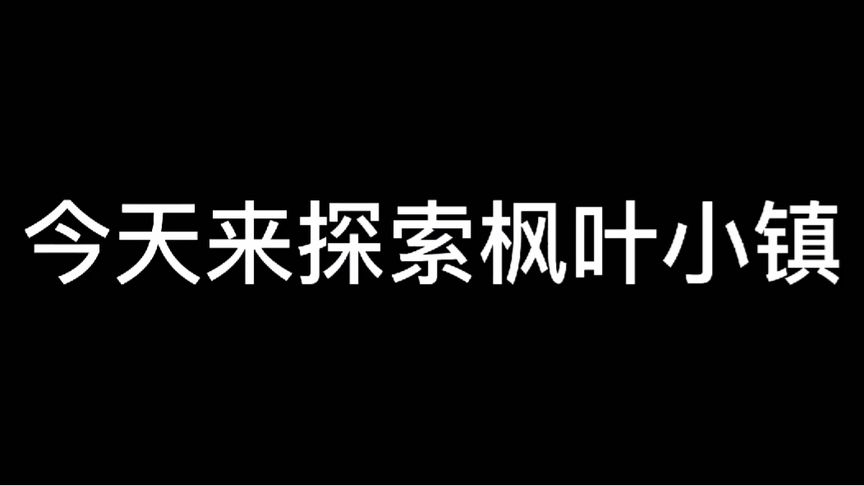 探索枫叶小镇,给个关注吧