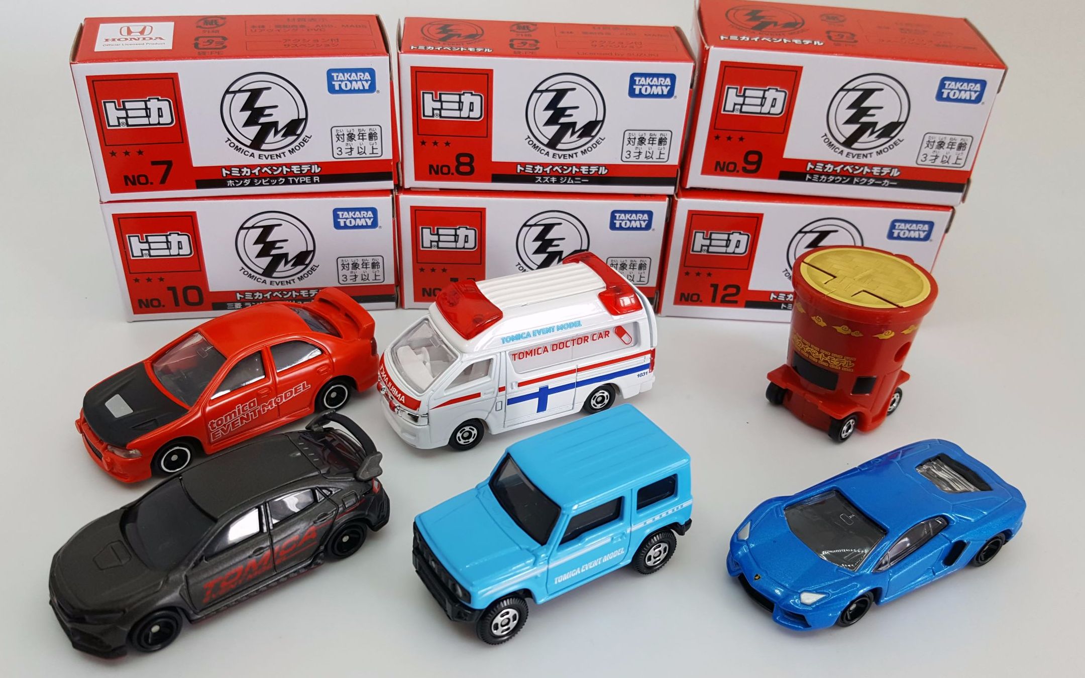 多美卡 2019TEM 展会版7~12号 思域兰博基尼等【东知玩具】