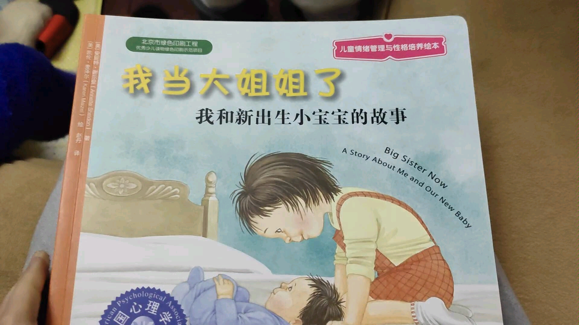 儿童情绪管理与性格培养绘本-我当大姐姐了 我和新出生小宝宝的故事