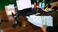 SH-410二维码手机支付收银服装快递商超奶茶电子收款医药连锁快递...