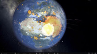 科学实验:真实模拟地球与行星相撞,太壮观了