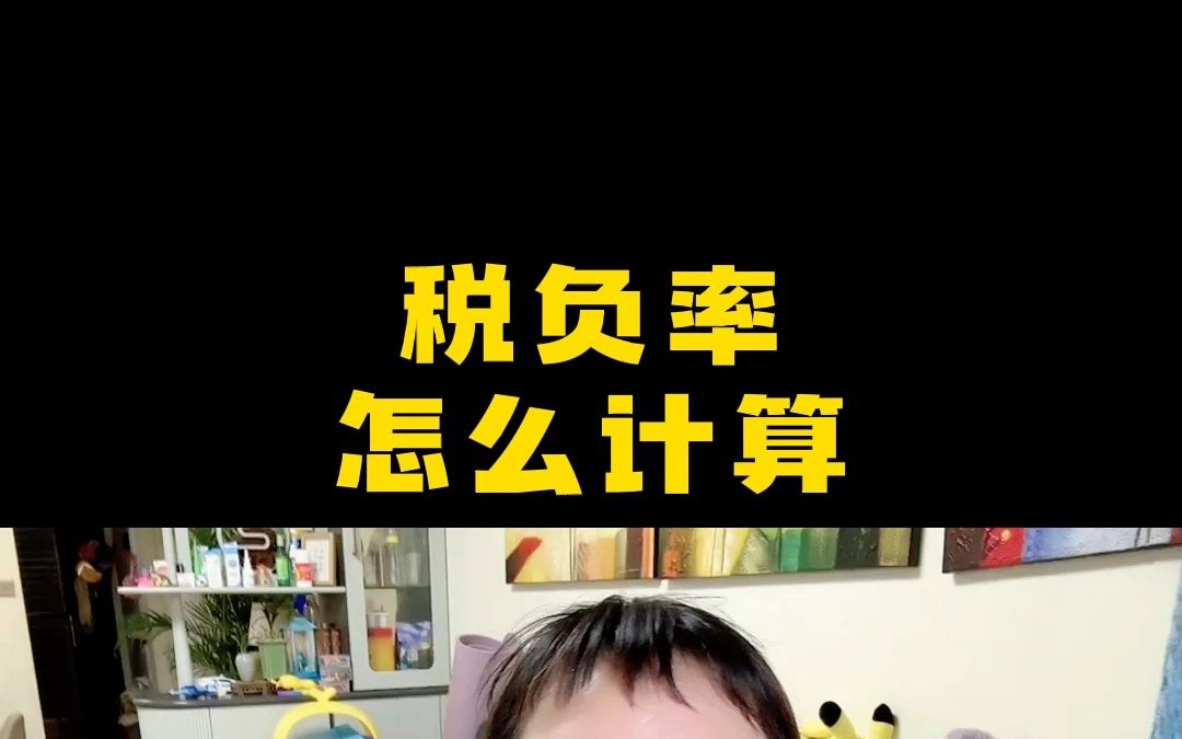 税负率怎么计算