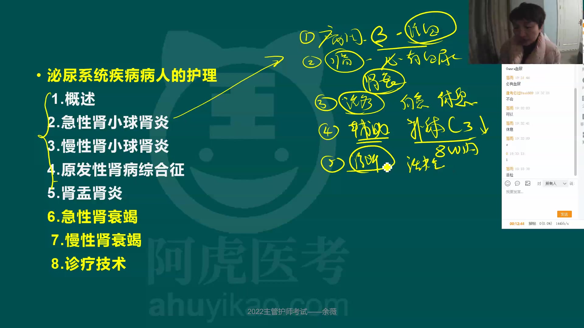 2023主管护师基础精讲班内科护理学考试视频课程培训课件讲解
