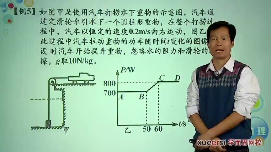 第45讲(2)功及功率,机械效率例5-例8