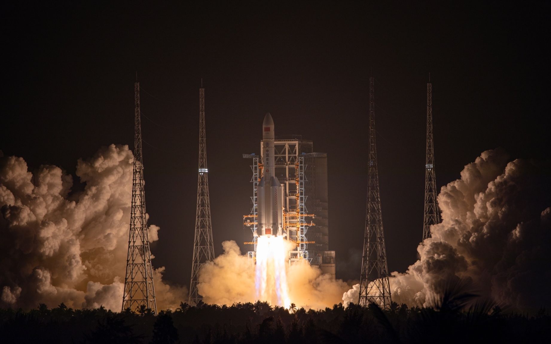 长征五号遥三火箭发射直播录像