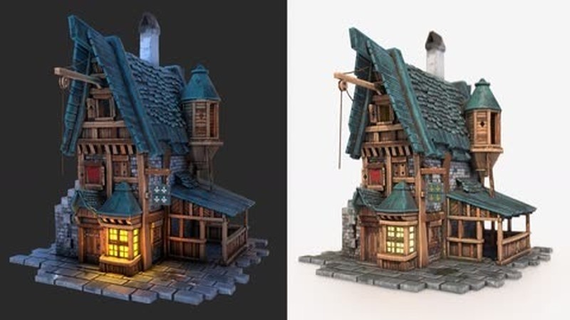 3dmax建模 场景小房子模型制作教程。3dmax场景建模基础教程