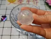 用两种材料做玻璃球史莱姆,还能弹两下,好玩无硼砂,值得收藏