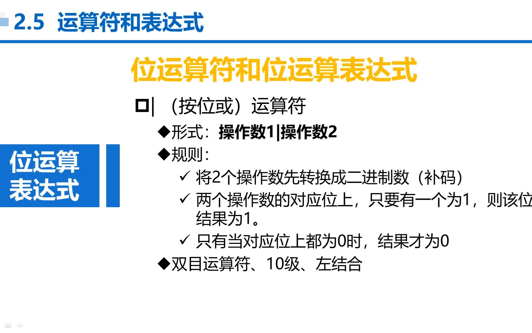 【张成叔主讲:C语言(第1版)】C语言 第2章 顺序结构 2-5-25 按位或异...