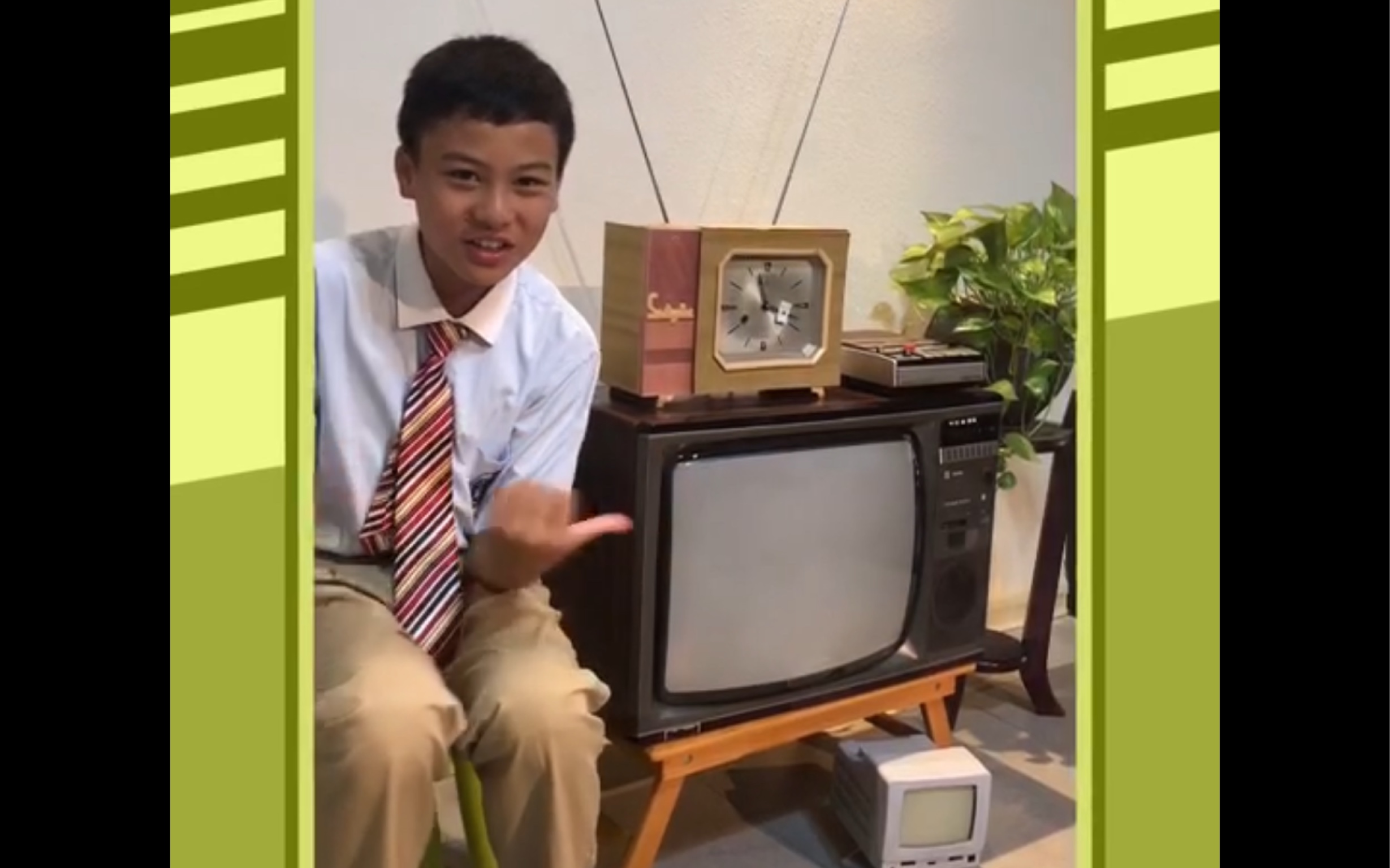 小学生教你把玩80年代的老电视