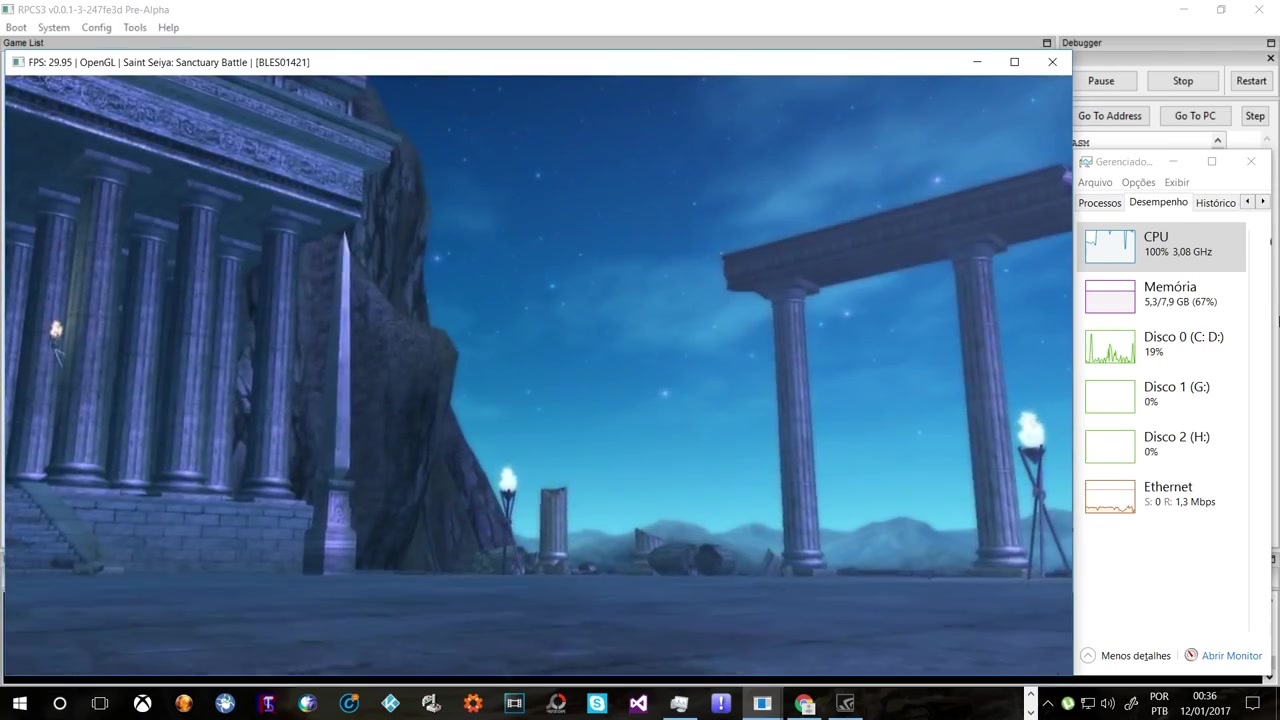 pc用ps3模擬器Rpcs3運行圣斗士星矢战记【測試】