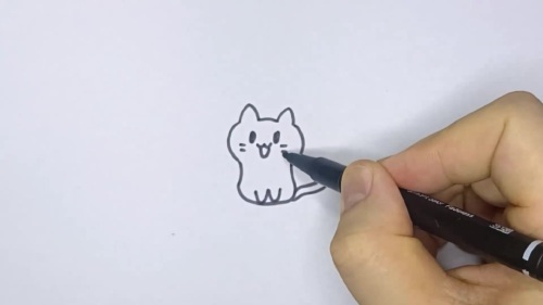 如何画猫咪简笔画