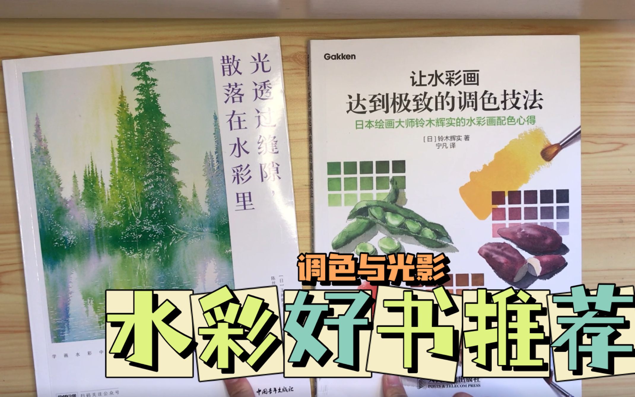 水彩钢笔淡彩好书推荐 配色和光影处理