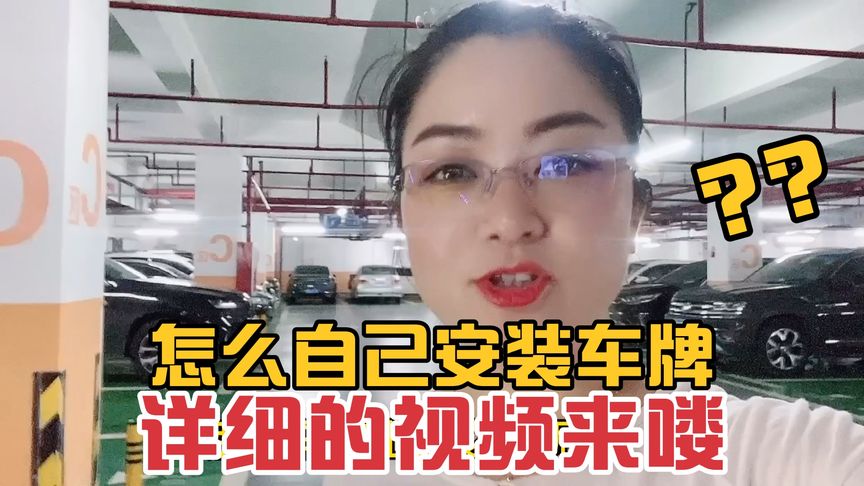 车牌快递到了,你不买那个车牌套就不会有安装服务,自己怎么安装