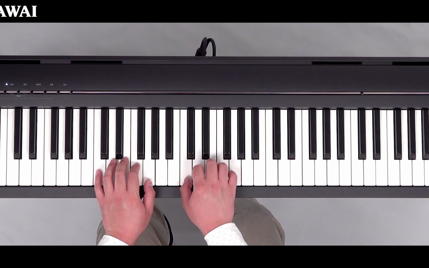 17-移调 KAWAI ES120G数码钢琴视频说明书
