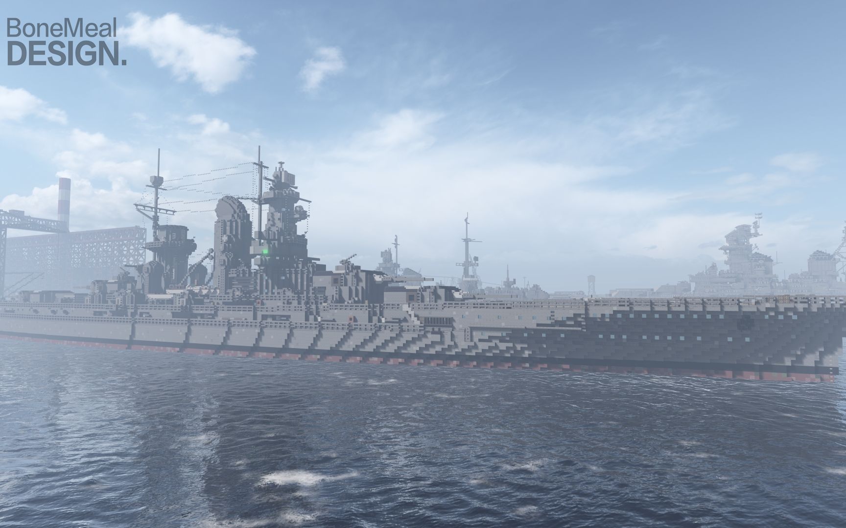 【Minecraft】用我的世界建造架空德系战列舰——「马肯森」级战列舰