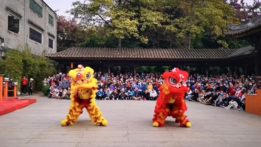 黄飞鸿醒狮表演,百看不厌,分享给大家。#舞狮 #舞狮表演
