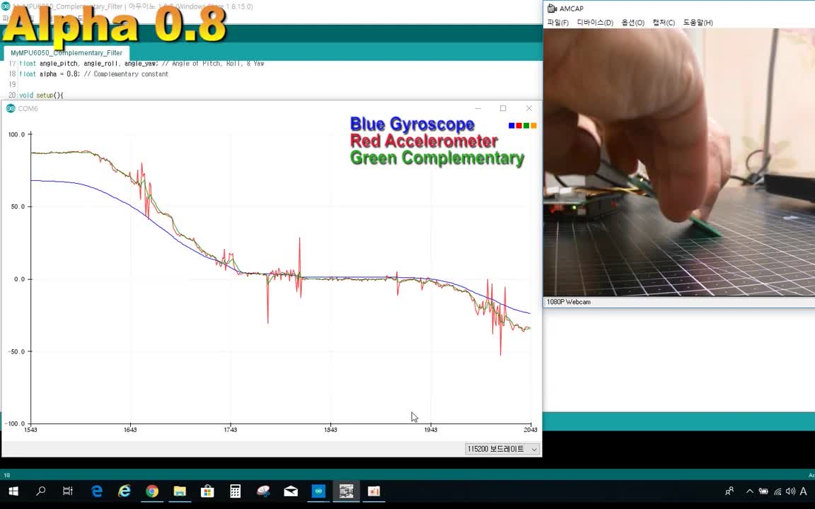 陀螺仪(MPU6050/ICM-20602)互补滤波参数调整及曲线变化(...