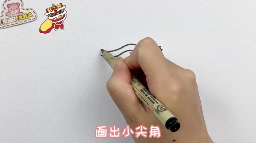 舞狮绘画全身怎么画,绘画舞狮全身动作简笔画