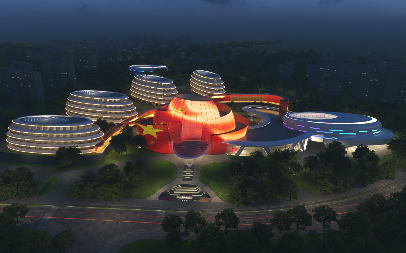灯光亮化—3D动画效果展示