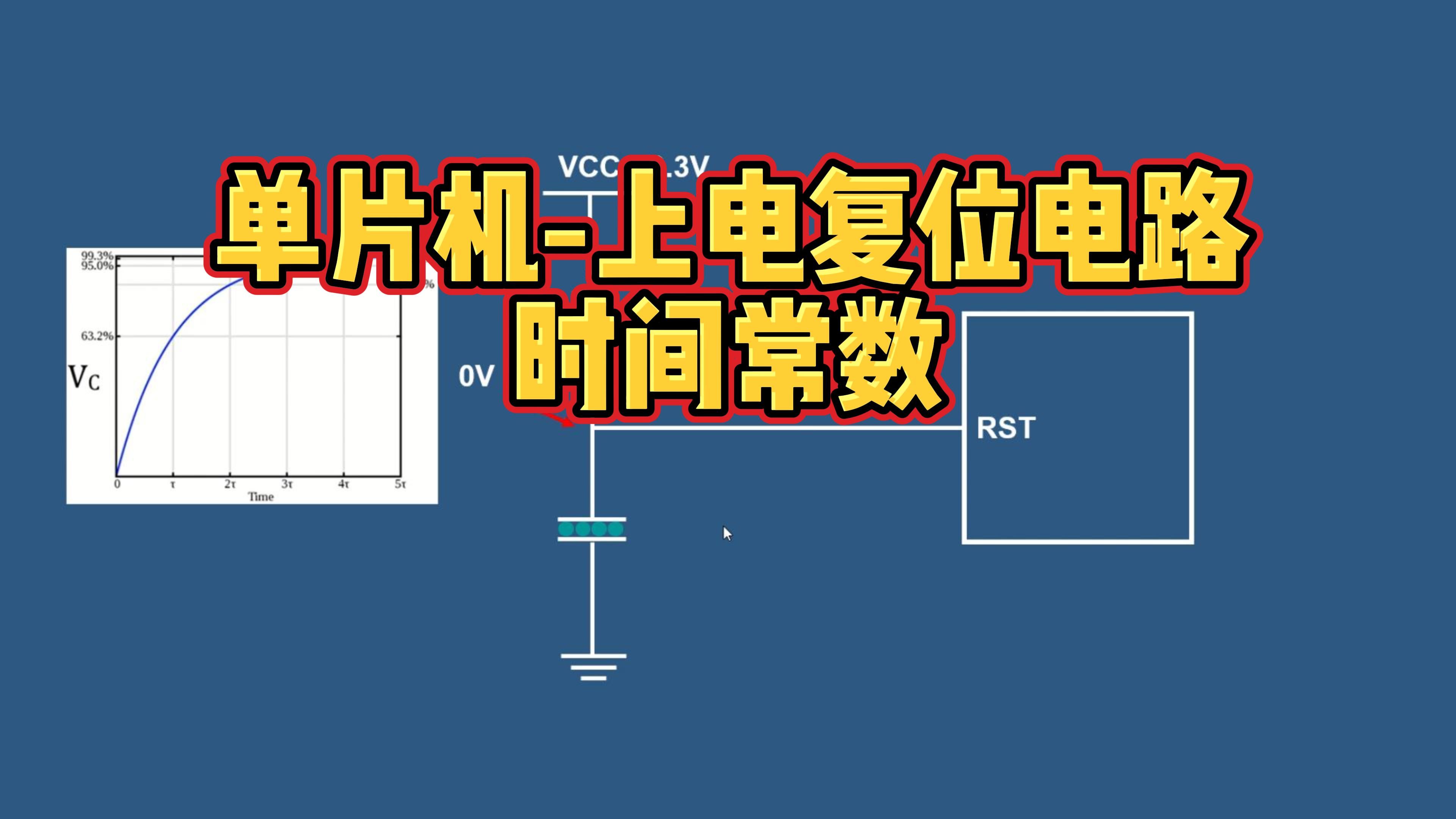 单片机 - 常见上电复位电路 时间常数计算