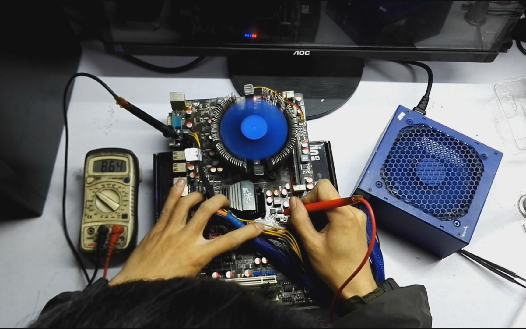 colorful AMD 870主板开机无显示,毛病原来是这样子的