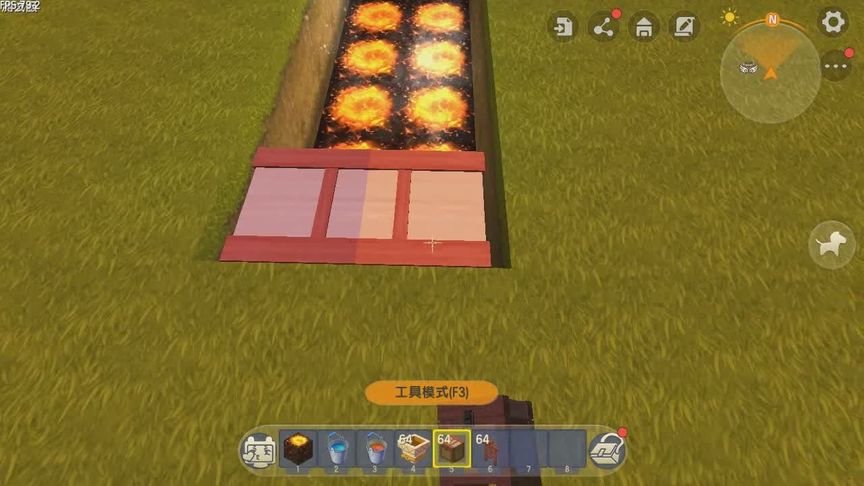 迷你世界:放上生物蛋,挖矿回来就能收获食物了