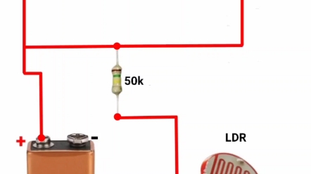 发光二极管BC547光敏传感器电路