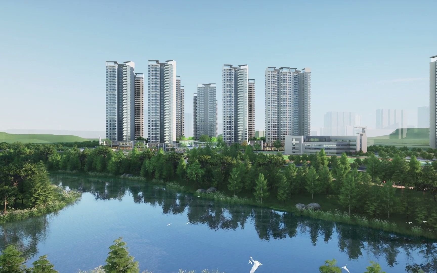 光辉城市Mars-大亚湾住宅小区方案设计动画