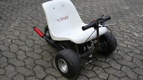 塑料座椅打造成电动卡丁车,开起来风驰电掣!