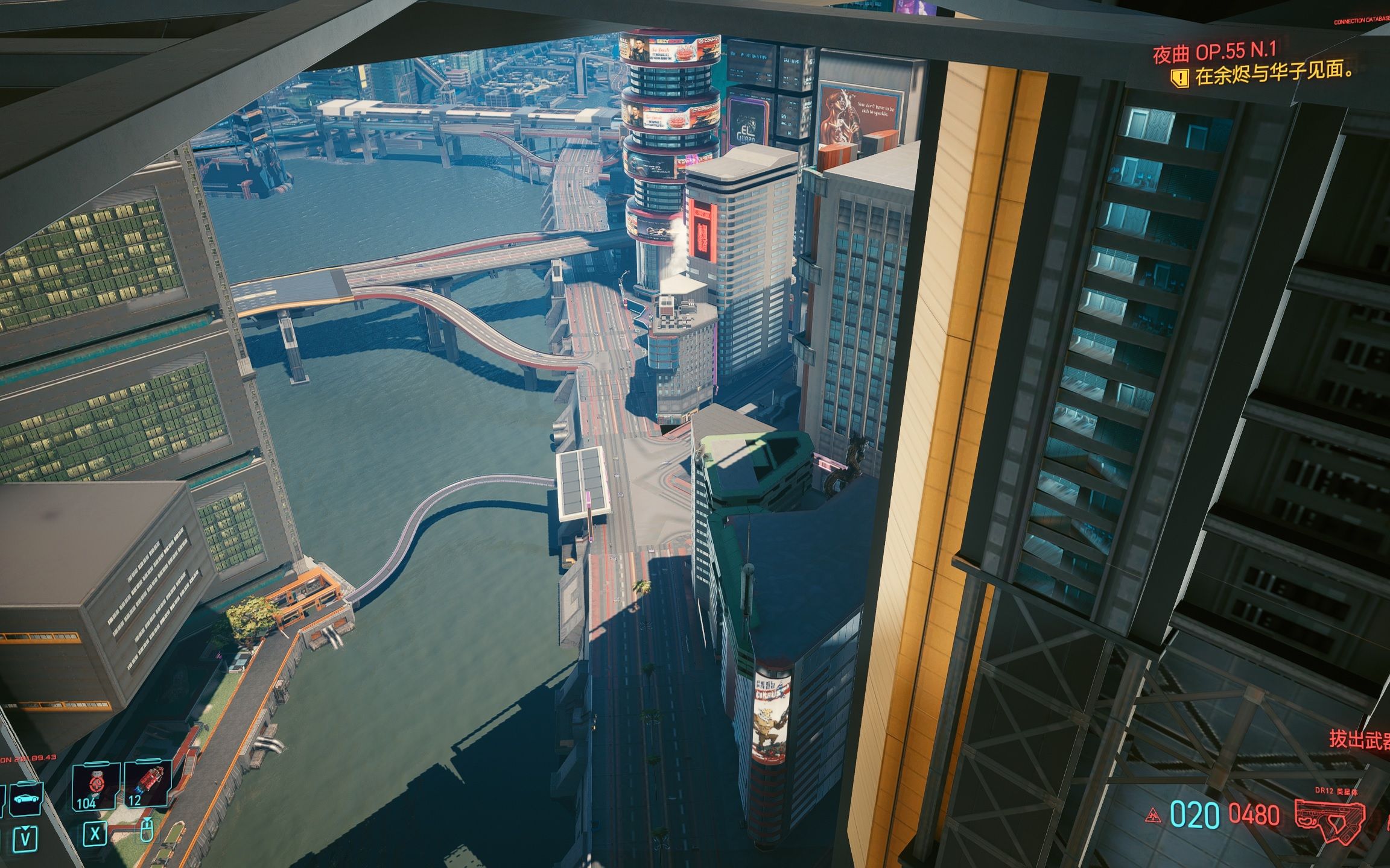 2077最高跳水台!无修改器不卡BUG徒手爬楼,2分钟可达