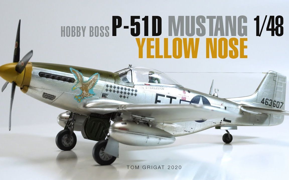 黄鼻子野马 - Hobby Boss P-51D 1/48 模型制作动画