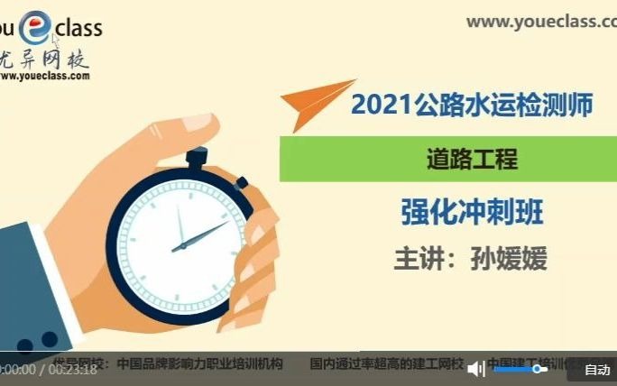 2021年公路水运试验检测师《道路工程》考前冲刺课程