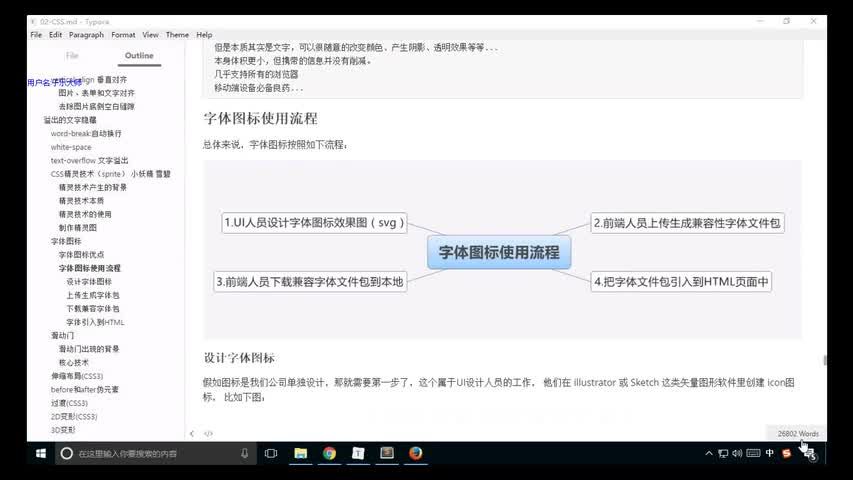 CSS211.19 字体图标-2svg格式上传转换字体格式