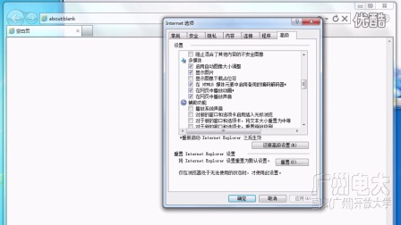 学例:设置IE选项(高级 )
