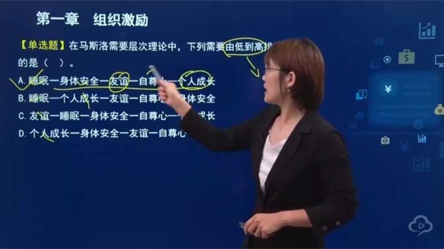 2022年中级经济师人力资源习题强化组织激励