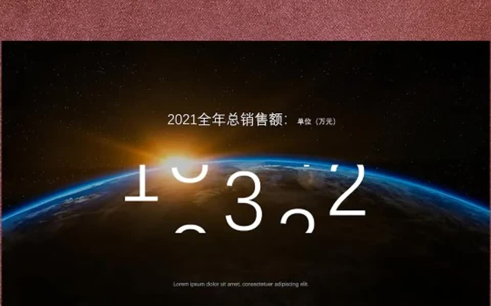 PPT数字滚动动画,吸引眼球的数字滚动教程