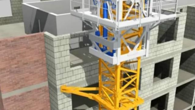 原来塔吊是这么安装的啊!塔式起重机装配演示