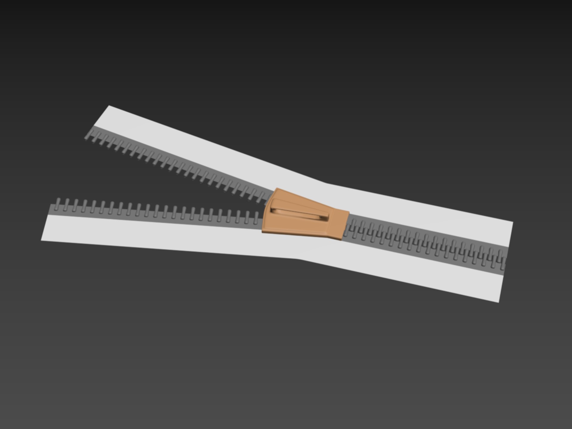 3dmax建模&如何制作一个拉链动画