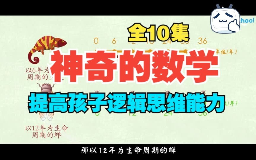 全10集【神奇的数学】生动有趣的动画开启奇妙的数学之旅,提高数学...