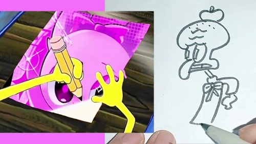 海绵宝宝真会画画