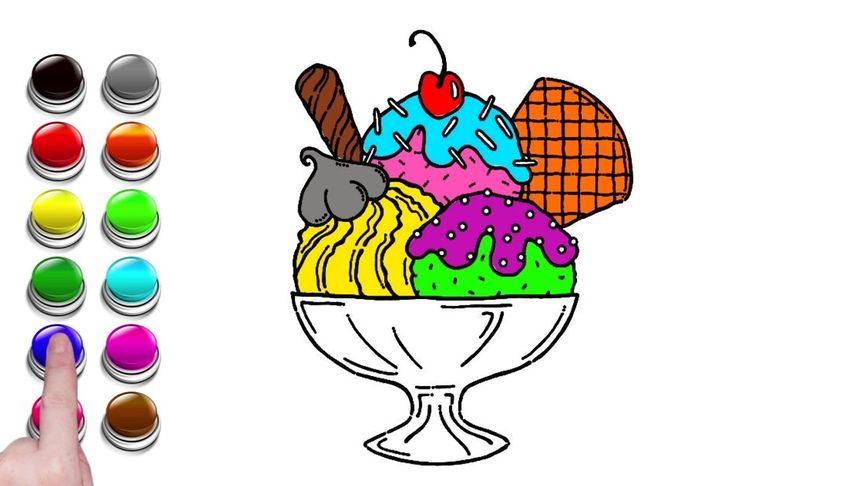 水果沙拉的绘画,宝宝老师的教学哦