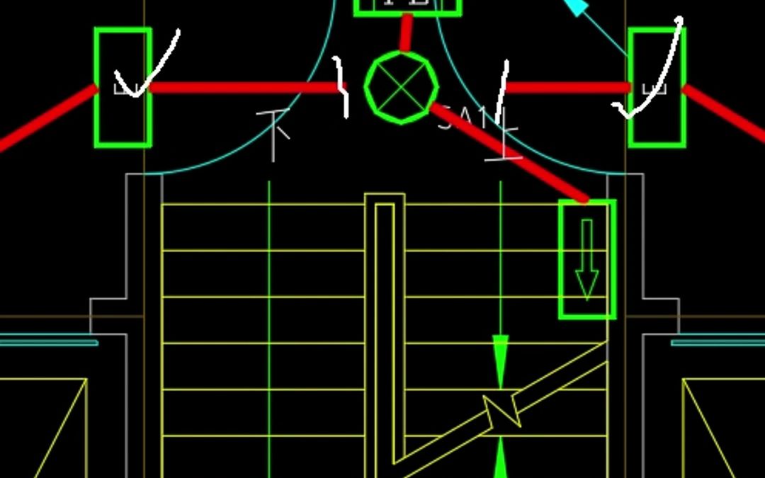 夹层疏散照明回路图纸识读